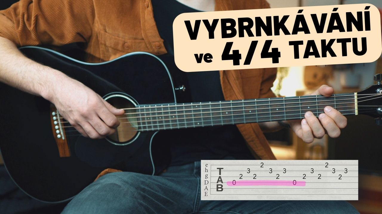 Jak vybrnkávat písničky na 4 doby (4/4 takt) 🎸⁣ | Lekce kytary pro začátečníky | Stream